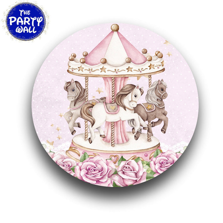 Carrusel Cute - Funda para mampara circular – The Party Wall Store