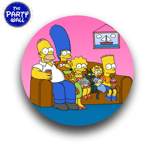 Los Simpsons - Funda para mampara circular – The Party Wall Store